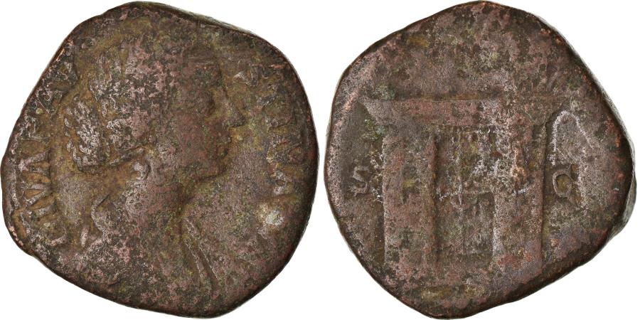 Coin, Diva Faustina II, Sestertius, 175-176, Rome, , Bronze, RIC:1706
