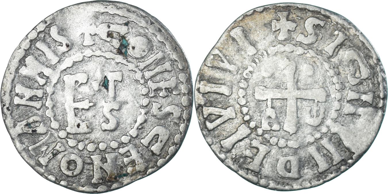 Coin, France, Maine, Herbert I, Denier, ND (1015-1246), Le Mans,