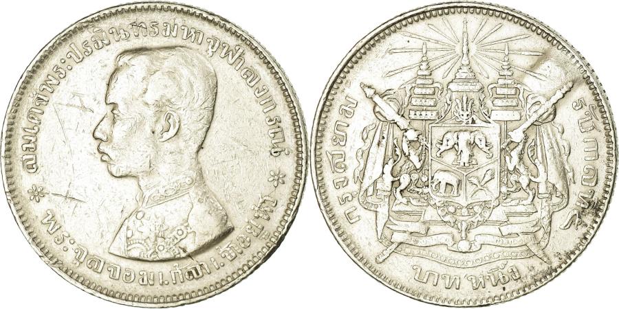 Coin, Thailand, Rama V, Baht, 1903, , Silver, KM:34a | Asian and Middle ...