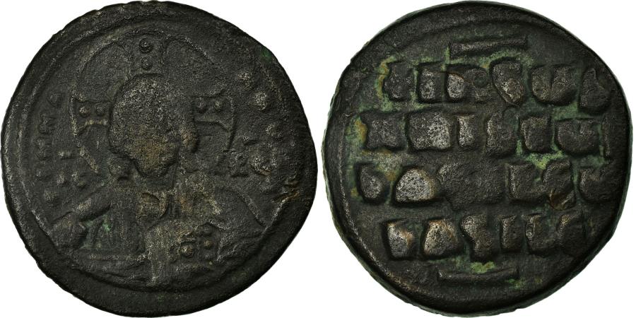Coin, Basil II, Bulgaroktonos 976-1025, Follis, Constantinople,