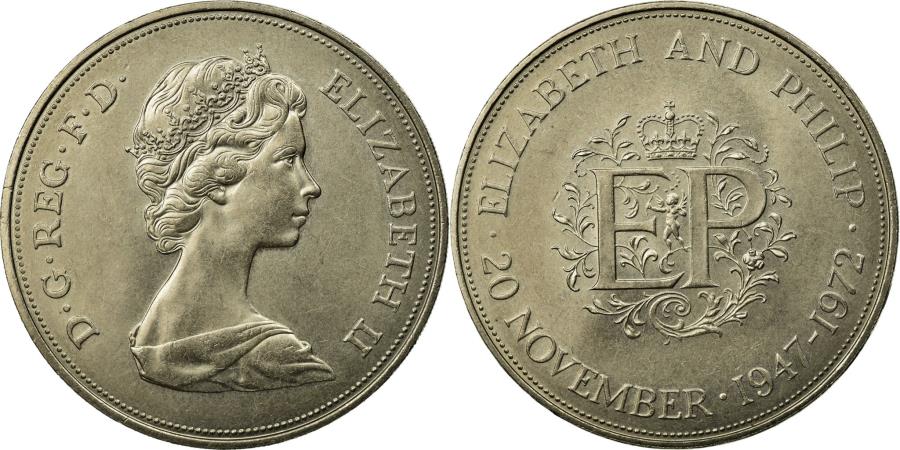 Coin, Great Britain, Elizabeth II, 25 New Pence, 1972, , Copper-nickel