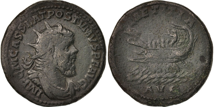 Postumus, Double Sestertius, Trier, , Bronze, RIC:143 | Roman Imperial ...