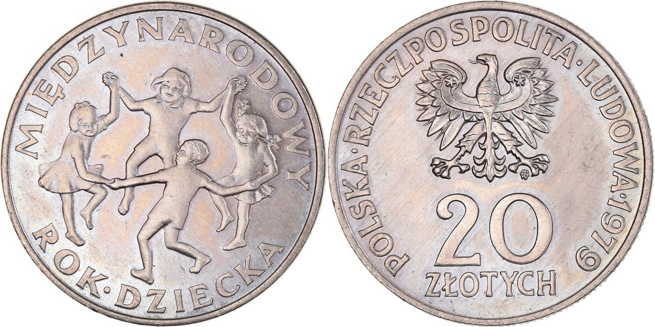 Coin, Poland, 20 Zlotych, 1979, Warsaw, , Copper-nickel, KM:99