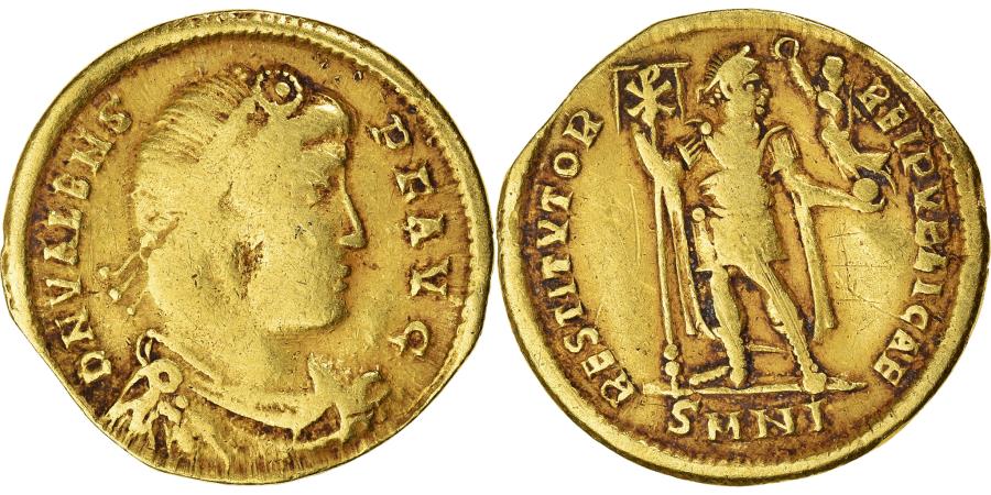 Coin, Valens, Solidus, 364-365, Nicomedia, , Gold, RIC:4b | Roman ...