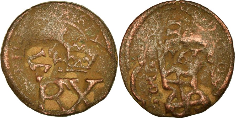 Coin, Spain, Philip IV, 6 Maravedis, Madrid, , Copper | European Coins