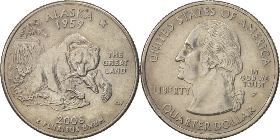 United States, Quarter, 2008, Philadelphia, , Copper-Nickel, KM 424