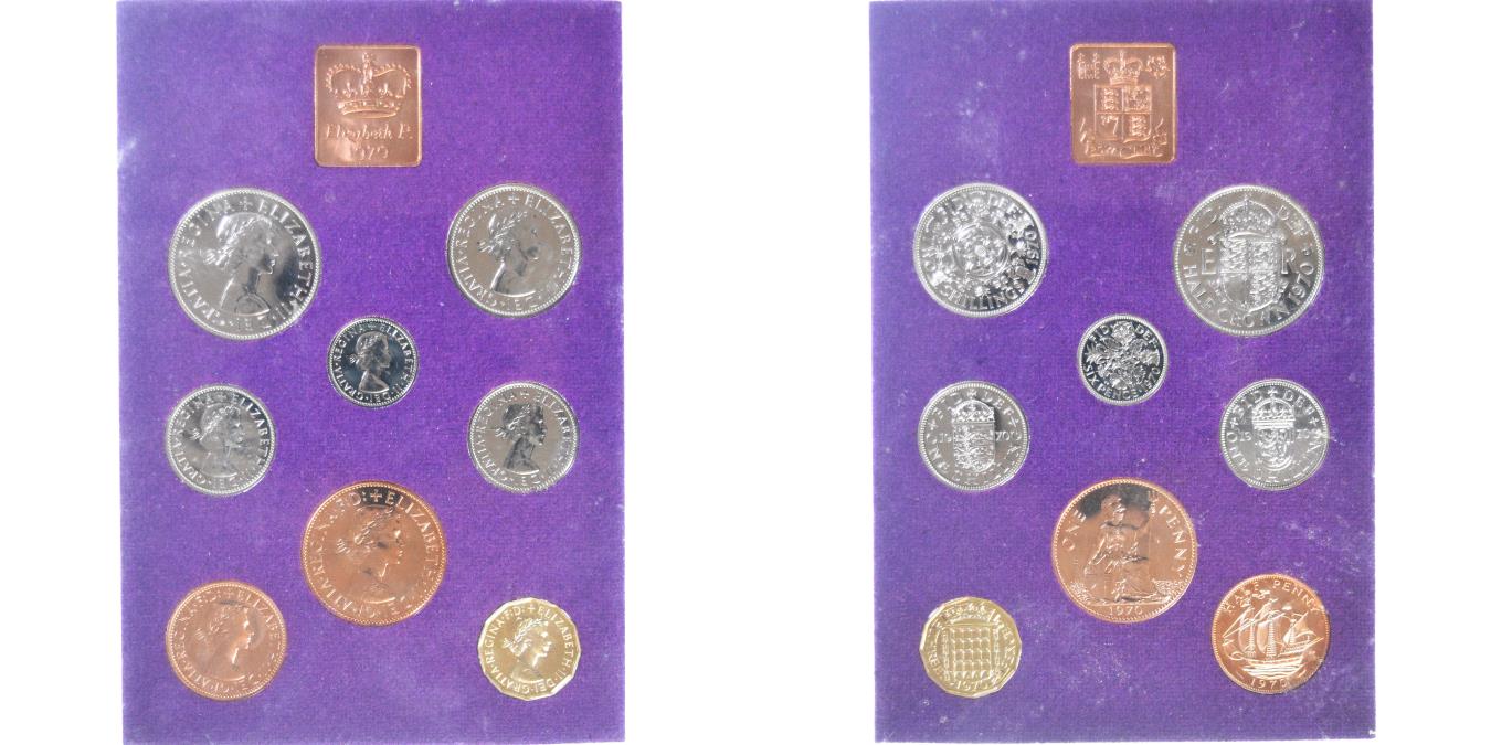 Coin, Great Britain, Elizabeth II, Proof Set, 1970, British Royal Mint