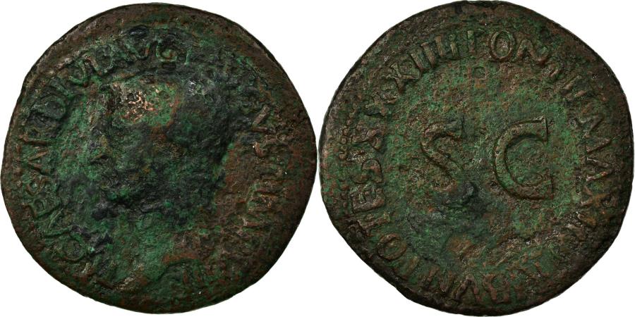 Coin, Tiberius, As, 22-23 AD, Rome, , Copper, RIC:44 | Roman Imperial Coins