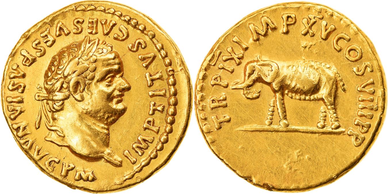 Titus, Aureus, 80, Rome, Gold, NGC, , RIC:114 | Roman Imperial Coins