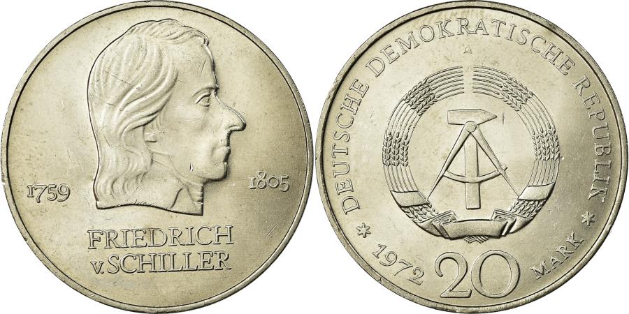 Coin, GERMAN-DEMOCRATIC REPUBLIC, 20 Mark, 1972, Berlin, | European Coins