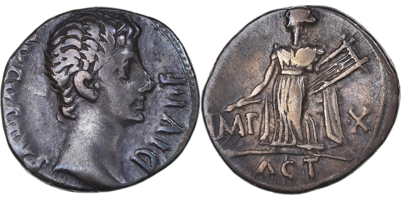 Coin, Ancient Rome, Roman Empire (27 BC – AD 476), Augustus, Denarius ...