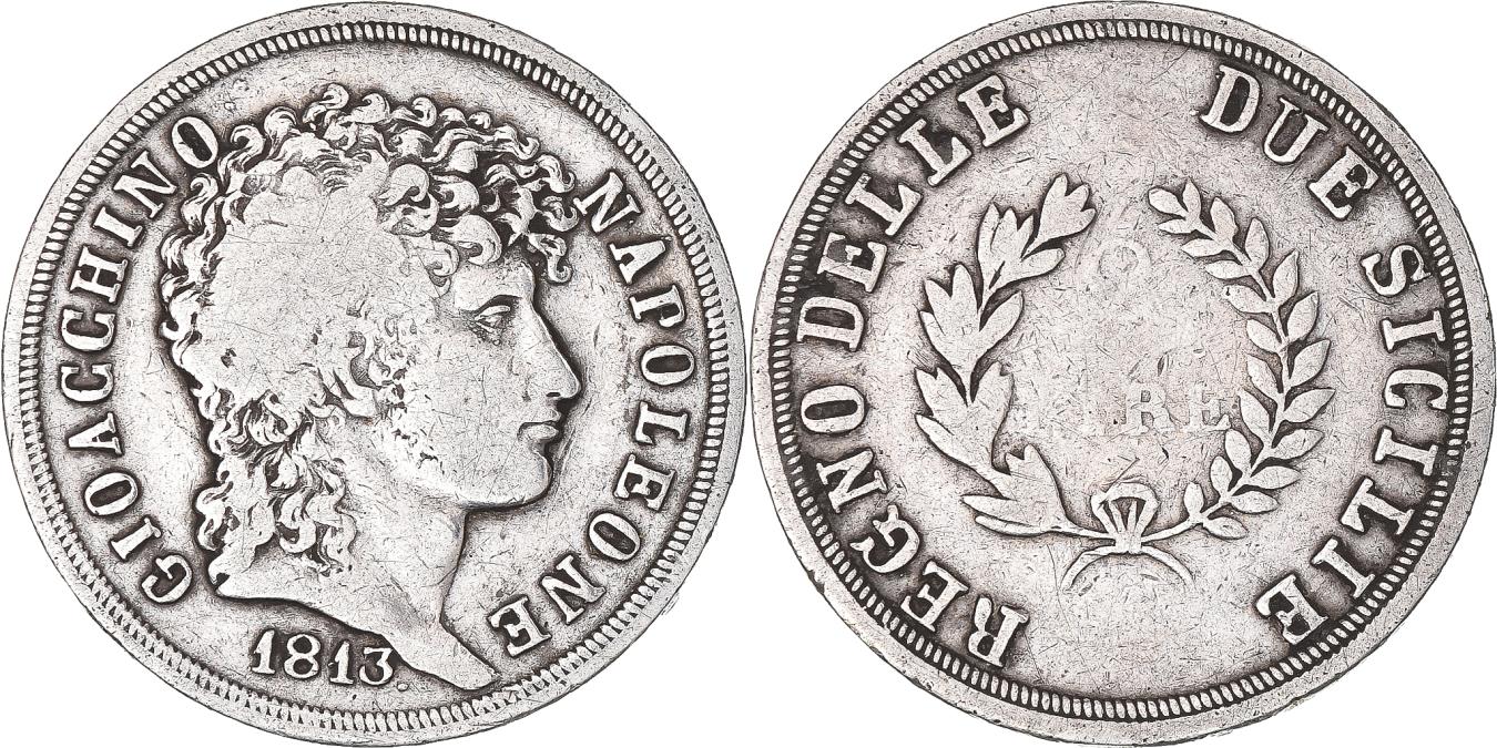 Coin, ITALIAN STATES, NAPLES, Joachim Murat, 2 Lire, 1813, Naples,