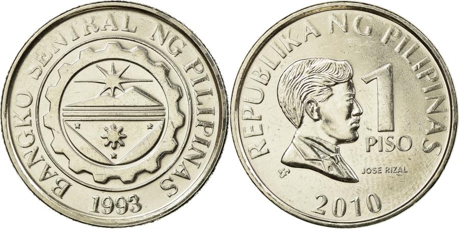 Coin, Philippines, Piso, 2010, , Nickel plated steel, KM:269a