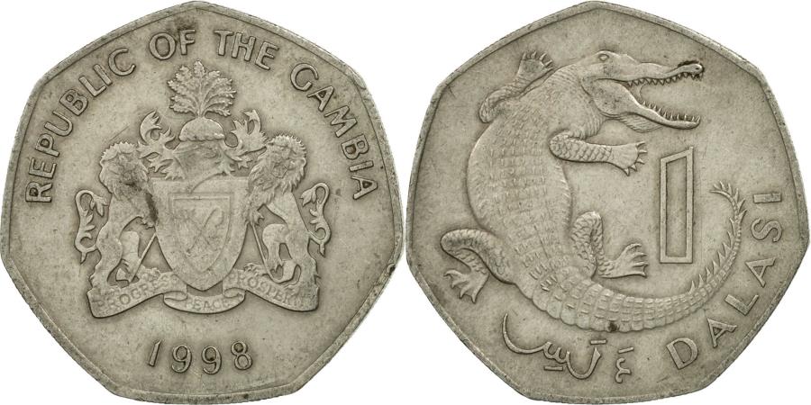 Coin, GAMBIA, THE, Dalasi, 1998, , Copper-nickel, KM:59 | African Coins
