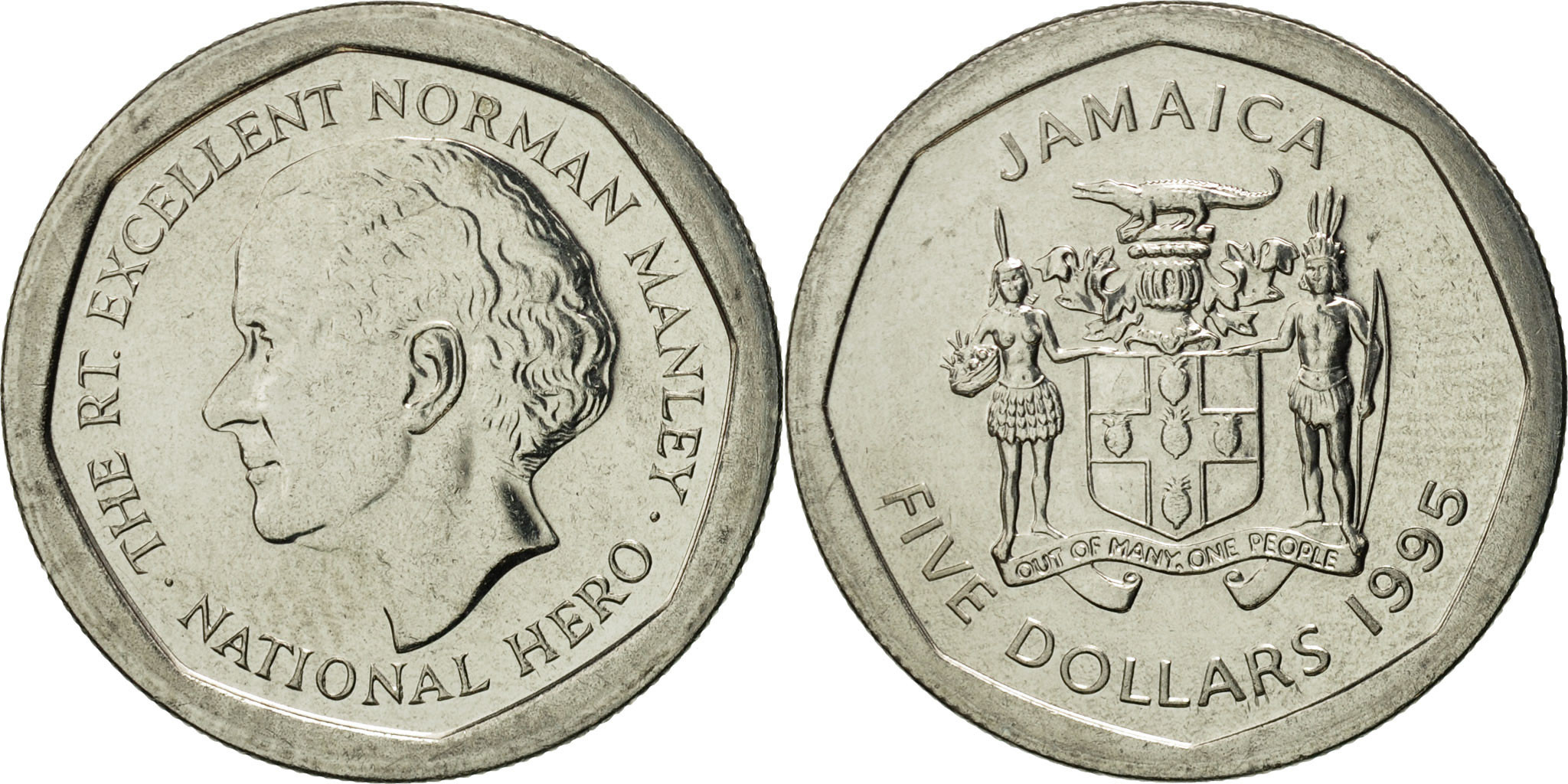 Jamaican Money Coins Five