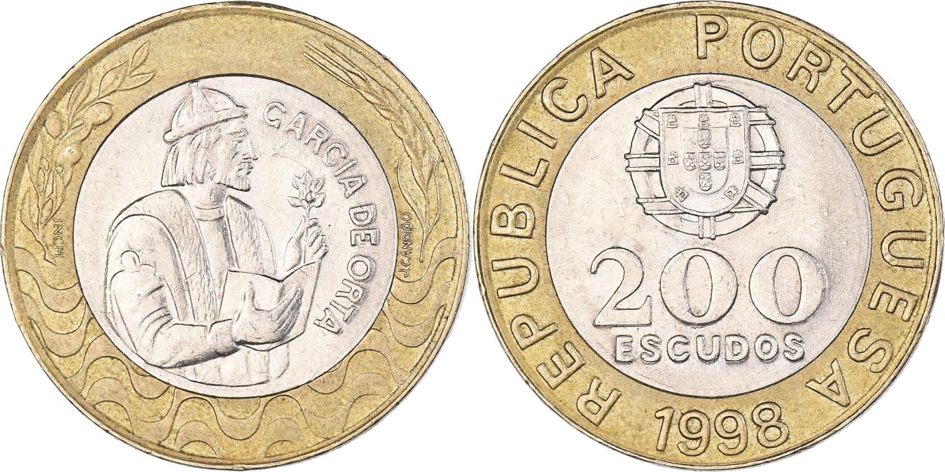 Coin, Portugal, 200 Escudos, 1998 | European Coins