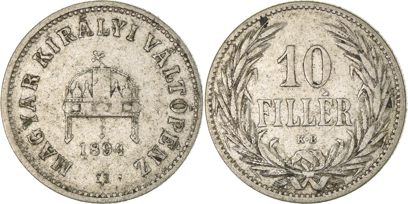 Coin, Hungary, 10 Filler, 1894 | European Coins