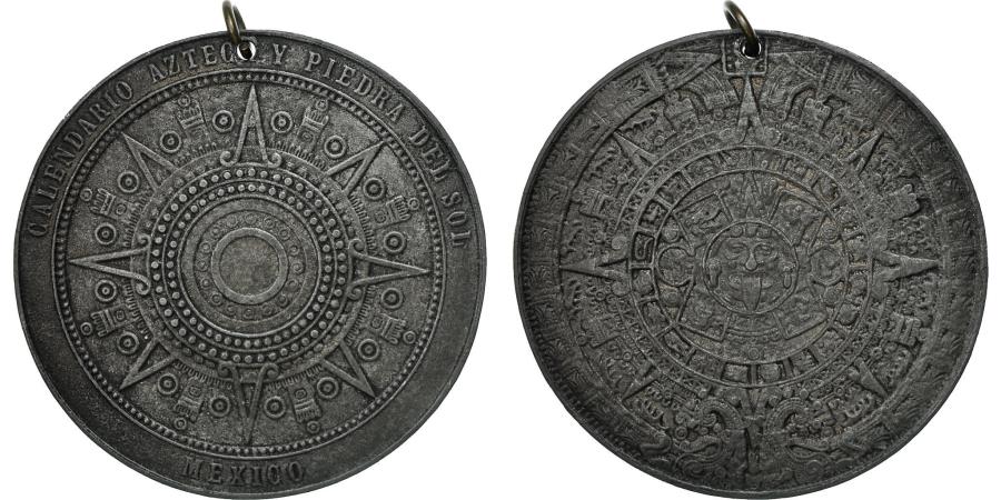 Mexico, Medal, Calendario Aztec y Piedra del Sol, , Tin | Tokens & Medals