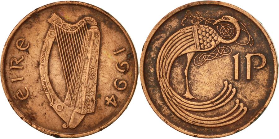 IRELAND REPUBLIC, Penny, 1994, , Copper Plated Steel, KM:20a | European ...