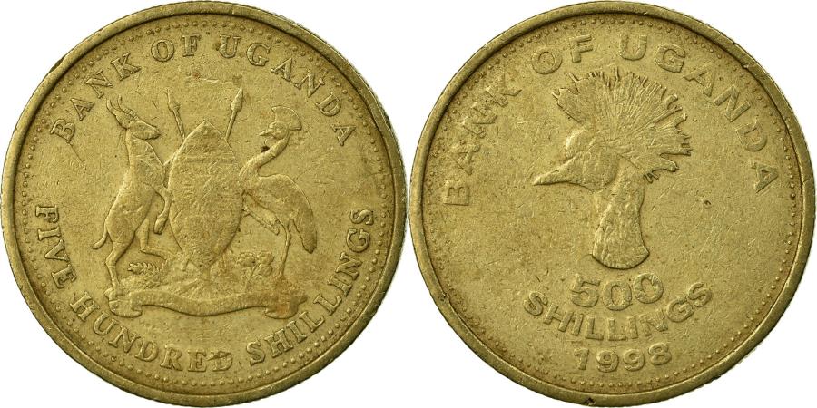 Coin, Uganda, 500 Shillings, 1998, Royal Canadian Mint, , Nickel-brass