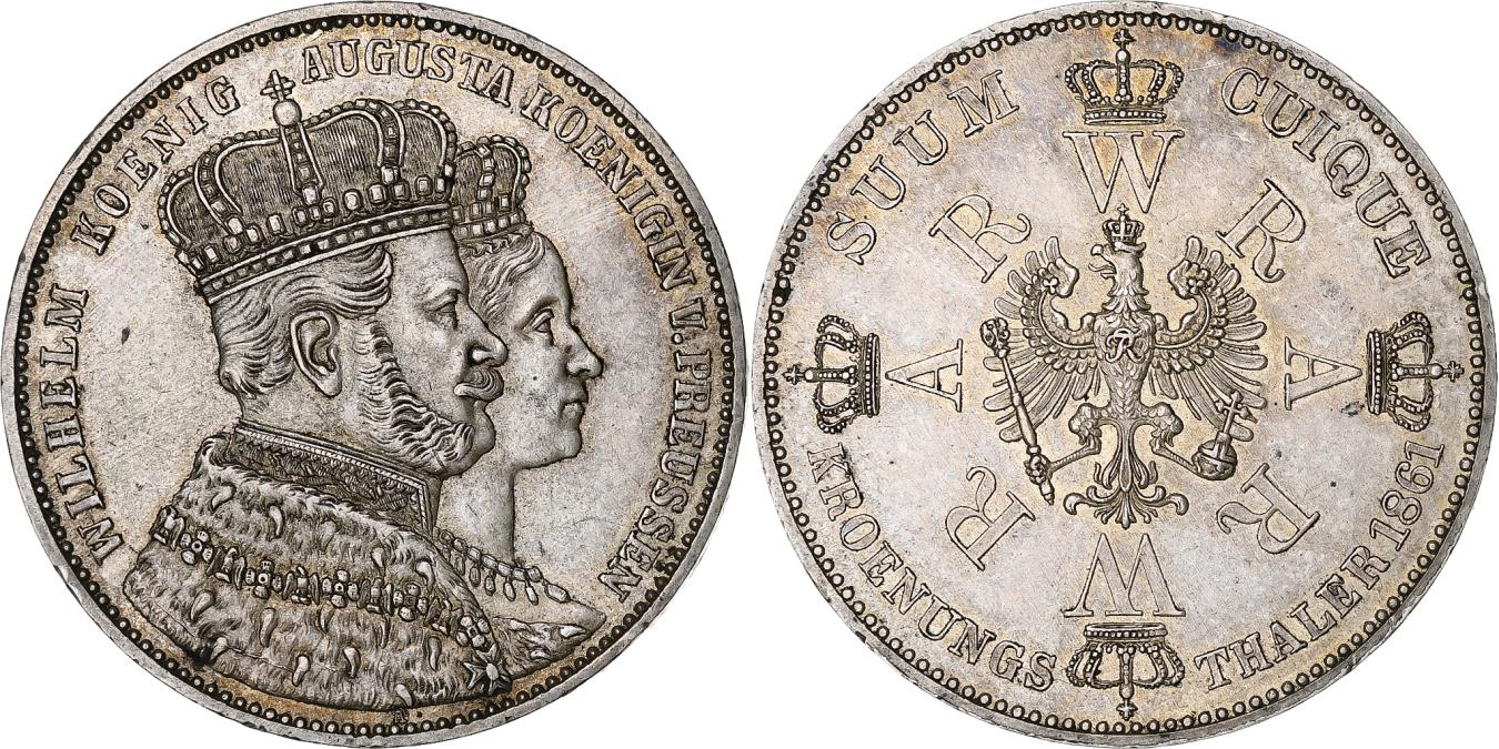 Coin, German States, PRUSSIA, Wilhelm I, Thaler, 1861, Berlin,