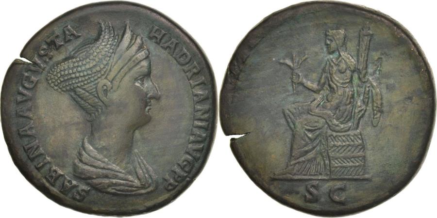 Coin, Sabina, Sestertius, Rome, , Bronze, RIC:1019 | Roman Imperial Coins