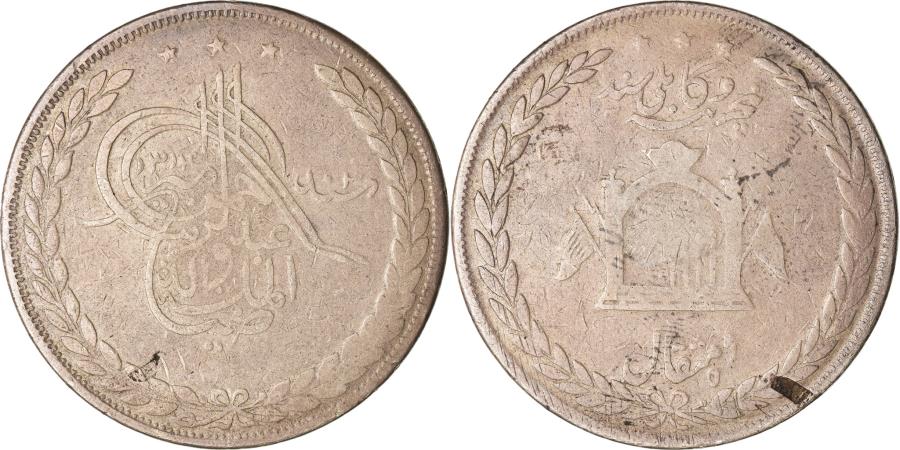 Coin, Afghanistan, Abdur Rahman, 5 Rupees, 1896, Kabul, , Silver