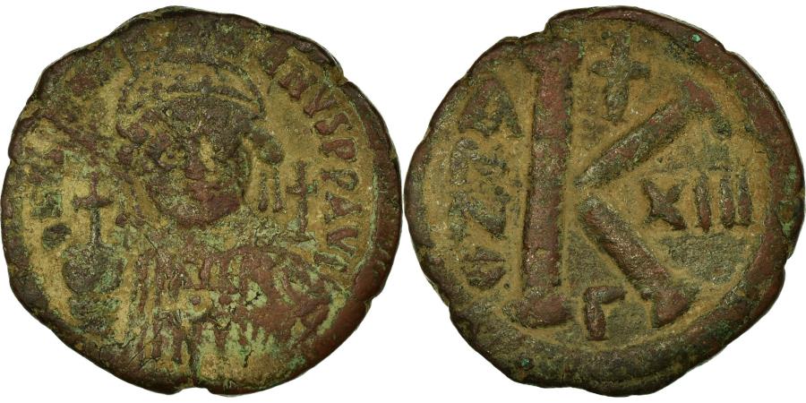 Coin, Justinian I, Half Follis, 539-540, Constantinople, , Copper