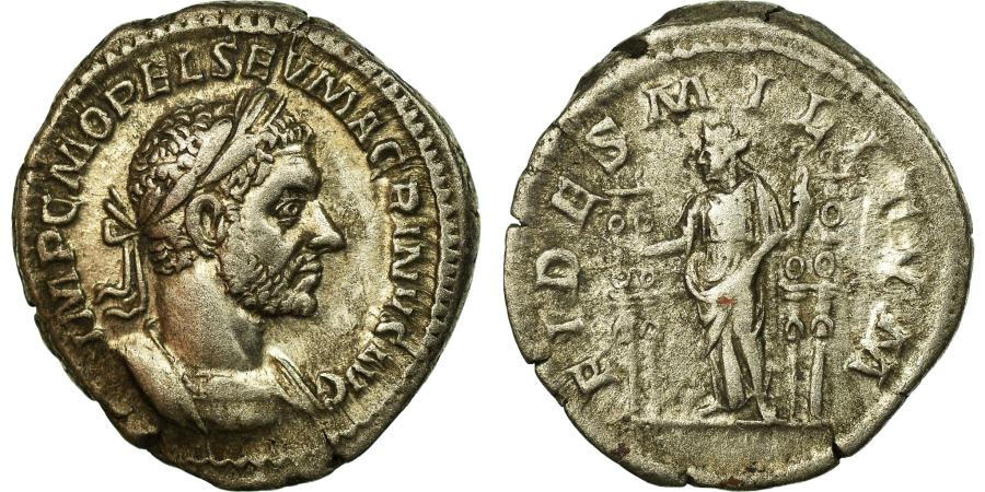 Coin, Macrinus, Denarius, Roma, AU(50-53), Silver, Cohen:26 | Roman ...
