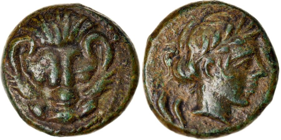 Coin, Bruttium, Rhegium, Bronze Æ, 351-280 BC, , Bronze, HN Italy:2536