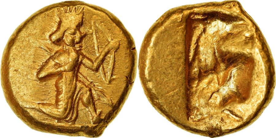 Coin, Persia, Achaemenid Empire, Daric, 485-420 BC, Sardes, , Gold