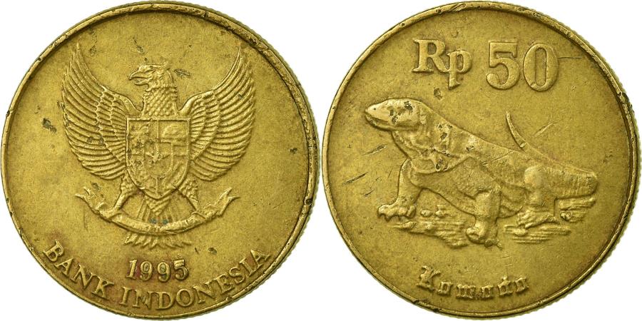Coin, Indonesia, 50 Rupiah, 1995, , Aluminum-Bronze, KM:52 | Asian and ...