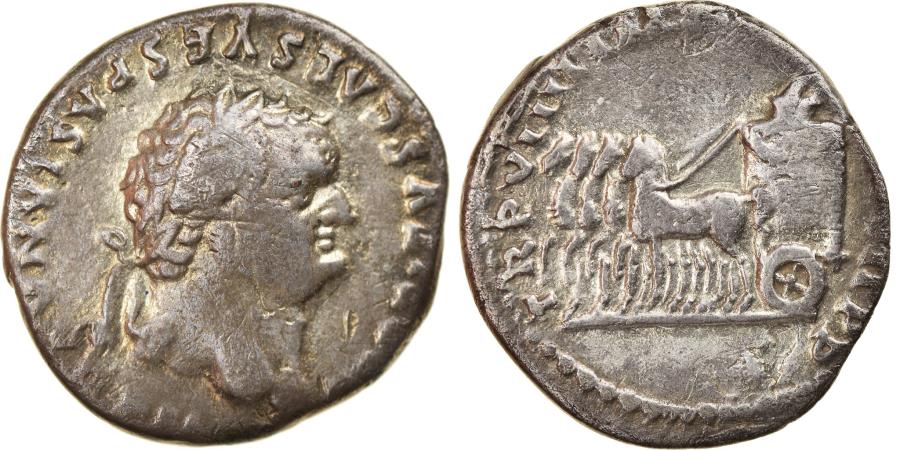 Coin, Titus, Denarius, AD 79, Rome, , Silver, RIC:25 | Roman Imperial Coins