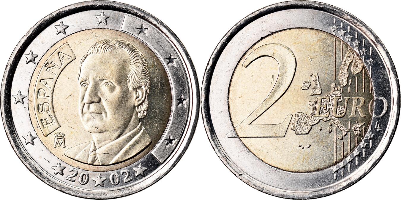 Spain, 2 Euro, 2002, , Bi-Metallic, KM:1047 | European Coins