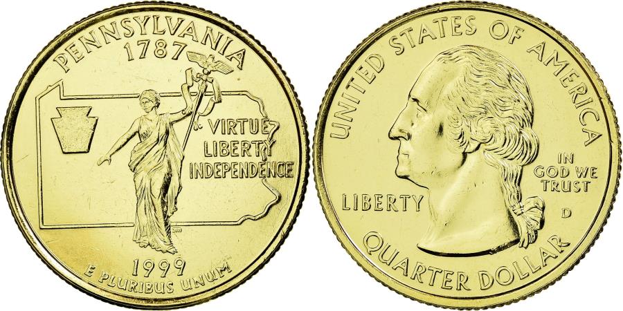 Coin, United States, Quarter, 1999, U.S. Mint, Denver, , Copper-Nickel