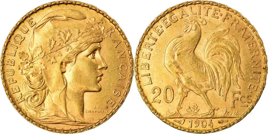 Coin, France, Marianne, 20 Francs, 1904, Paris, , Gold, KM:847