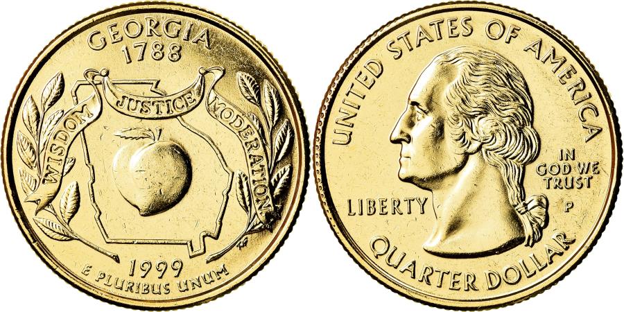 Coin, United States, Quarter, 1999, U.S. Mint, Philadelphia, | Quarters