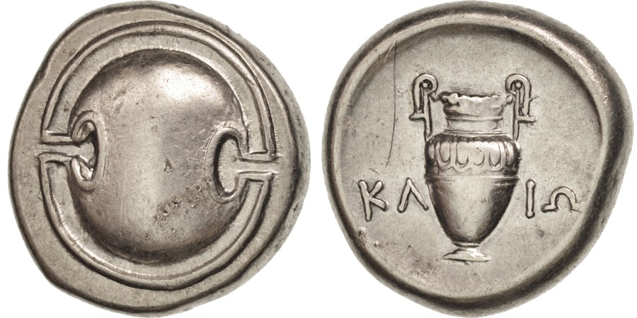 Boeotia, Stater, Thebes, , Silver, Hepworth 69 | Greek Coins