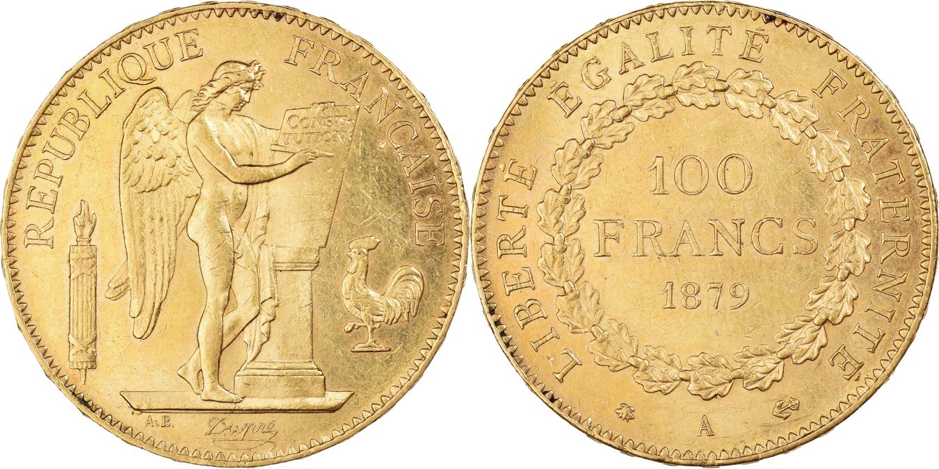 Coin, France, Génie, 100 Francs, 1879, Paris, , Gold, KM:832 | European ...