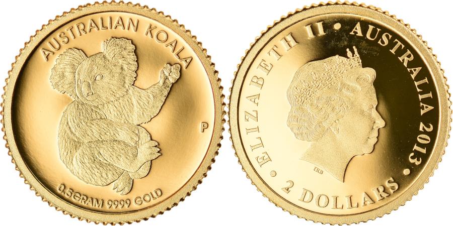 Coin, Australia, Australian Koala, 2 Dollars, 2013, Proof, , Gold