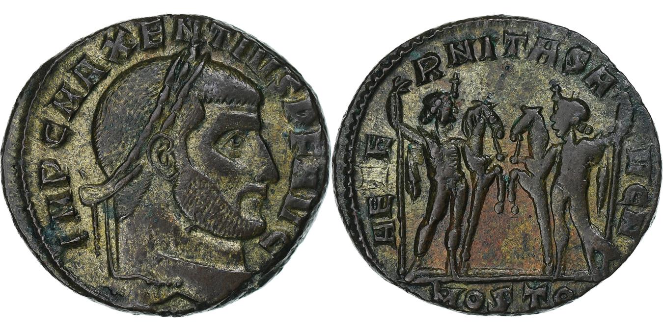 Maxentius, Follis, 309-312, Ostia, Bronze, , RIC:35 | Roman Imperial Coins