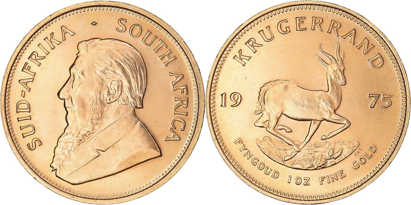 Coin, South Africa, Paul Kruger, Krugerrand, 1975, Pretoria, , Gold, KM:73