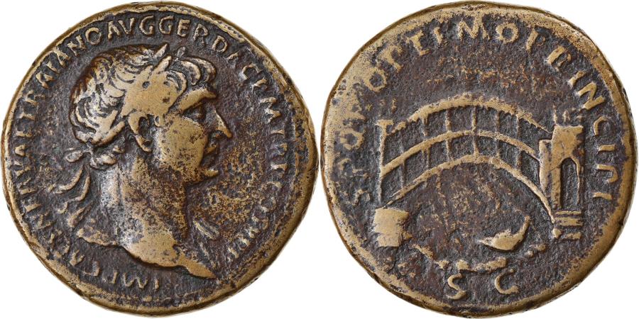 Coin, Trajan, Sestertius, AD 107-110, Rome, Rare, , Bronze, RIC:569