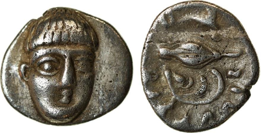 Coin, Campania, Phistelia, Obol, 310-300 BC, , Silver, HN Italy:613