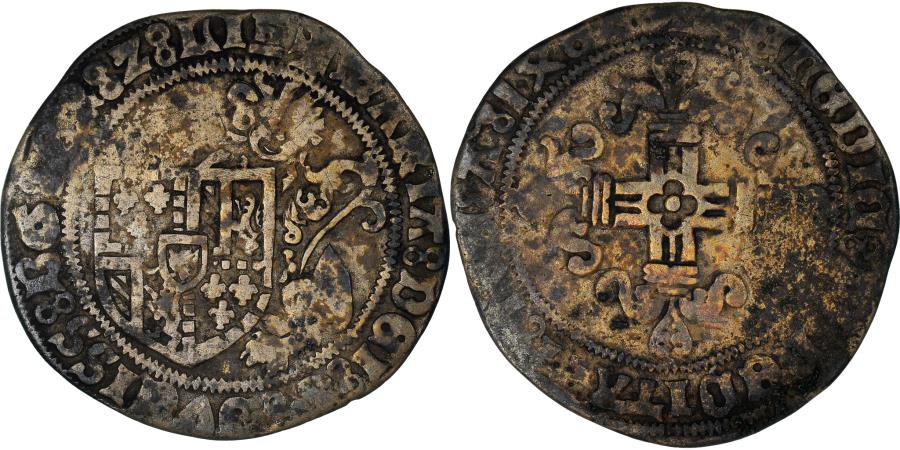 Coin, France, Flanders, Marie de Bourgogne, Briquet, 1482, Antwerp,