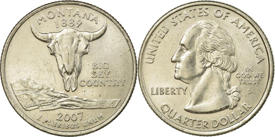 Coin, United States, Quarter, 2007, U.S. Mint, Denver, , Copper-Nickel