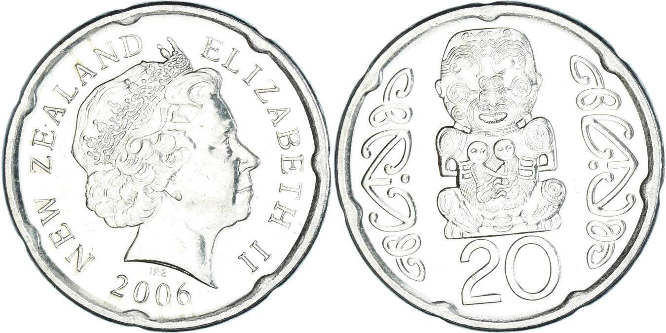 Coin, New Zealand, 20 Cents, 2006 | Australian & Oceanian Coins