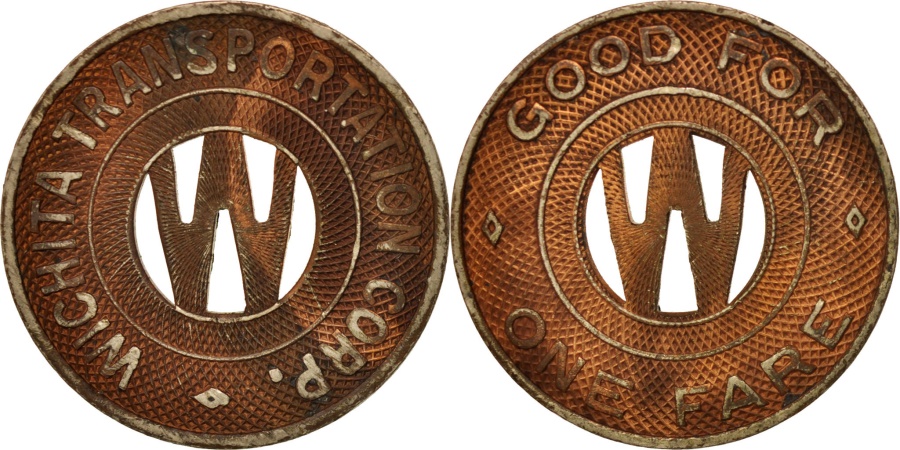 United States, Token, Wichita Transportation Corporation | Tokens & Medals