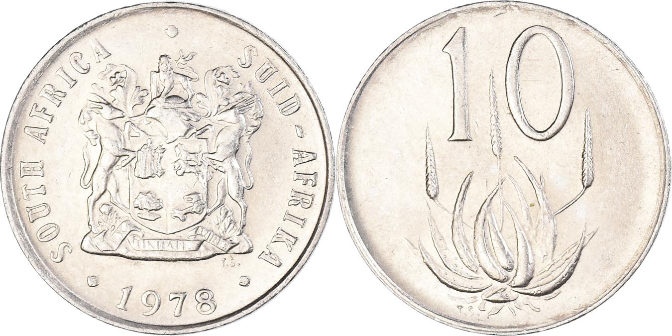 Coin, South Africa, 10 Cents, 1978 | African Coins