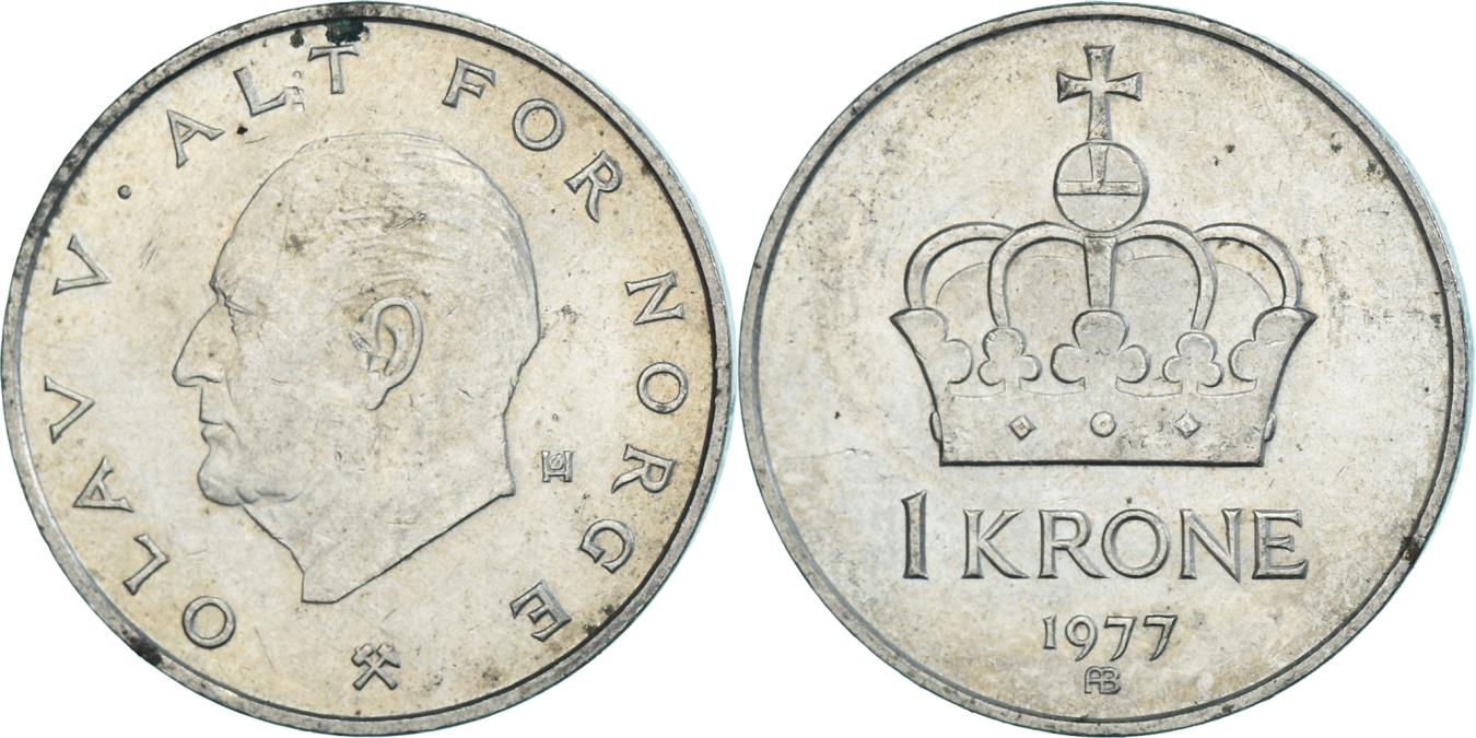 Coin, Norway, Krone, 1977 | European Coins
